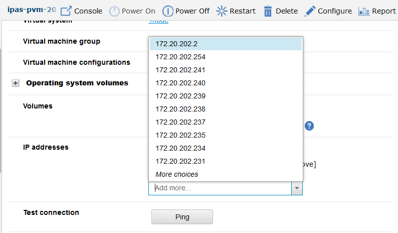 Adding a network interface to your PureApplication VM – full valence